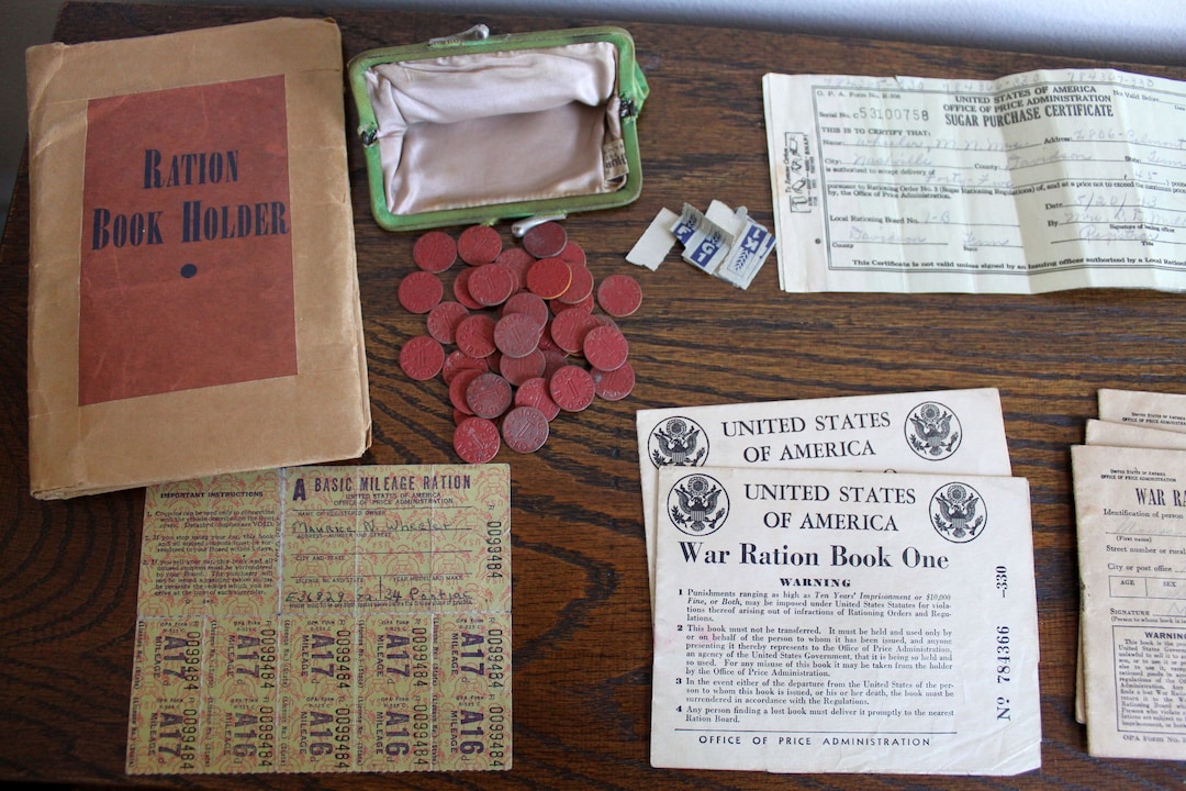 1940's War Ration Books and Tokens - Etsy