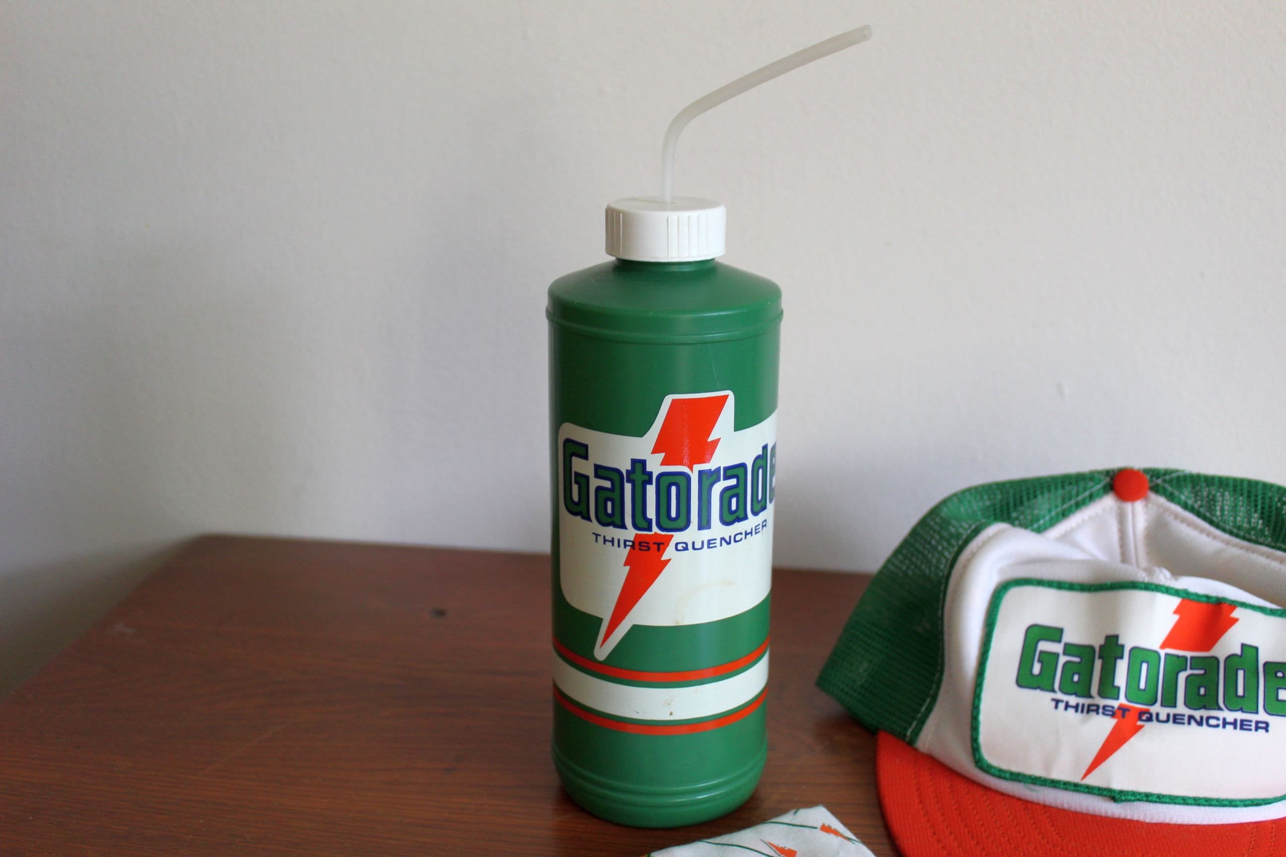 Vintage Gatorade Thirst Quencher Collection Water Bottle Mesh Hat and ...