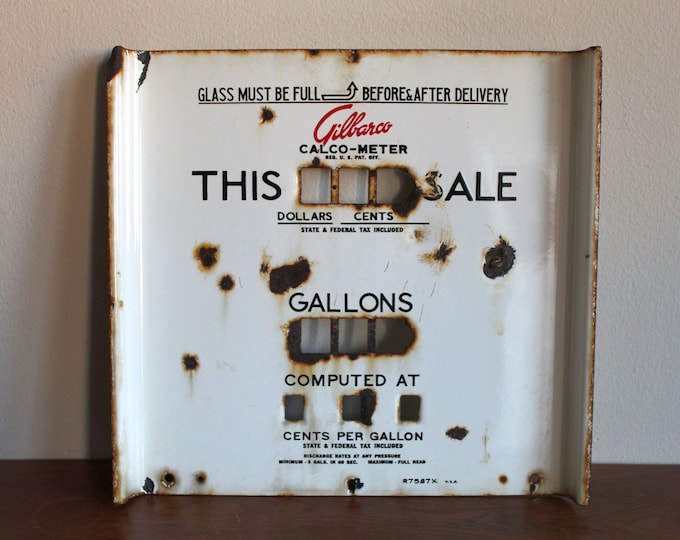 Vintage Gilbarco Calco-meter Gas Pump Face - Etsy
