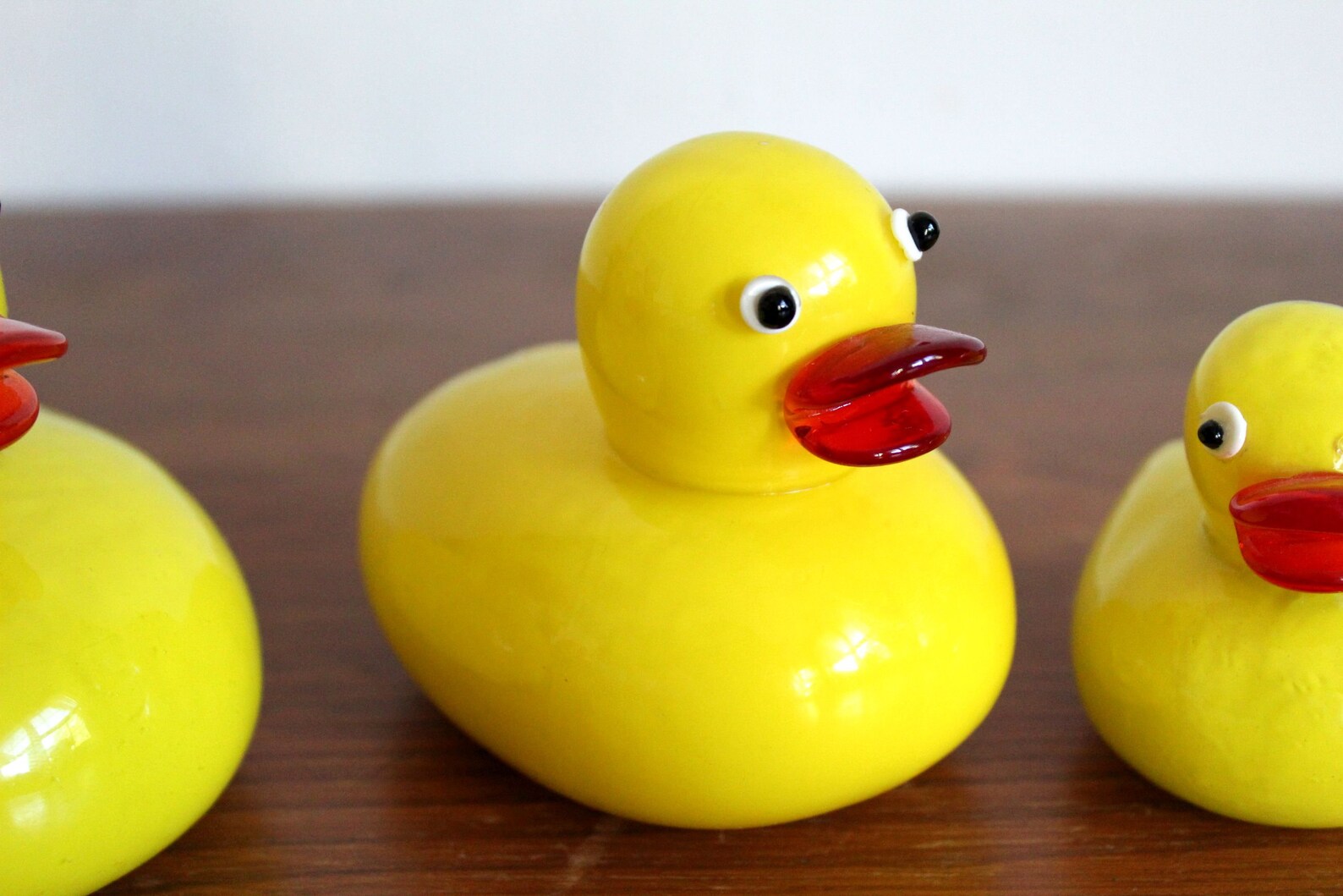 Set of 3 Vintage Handblown Glass Ducks - Etsy