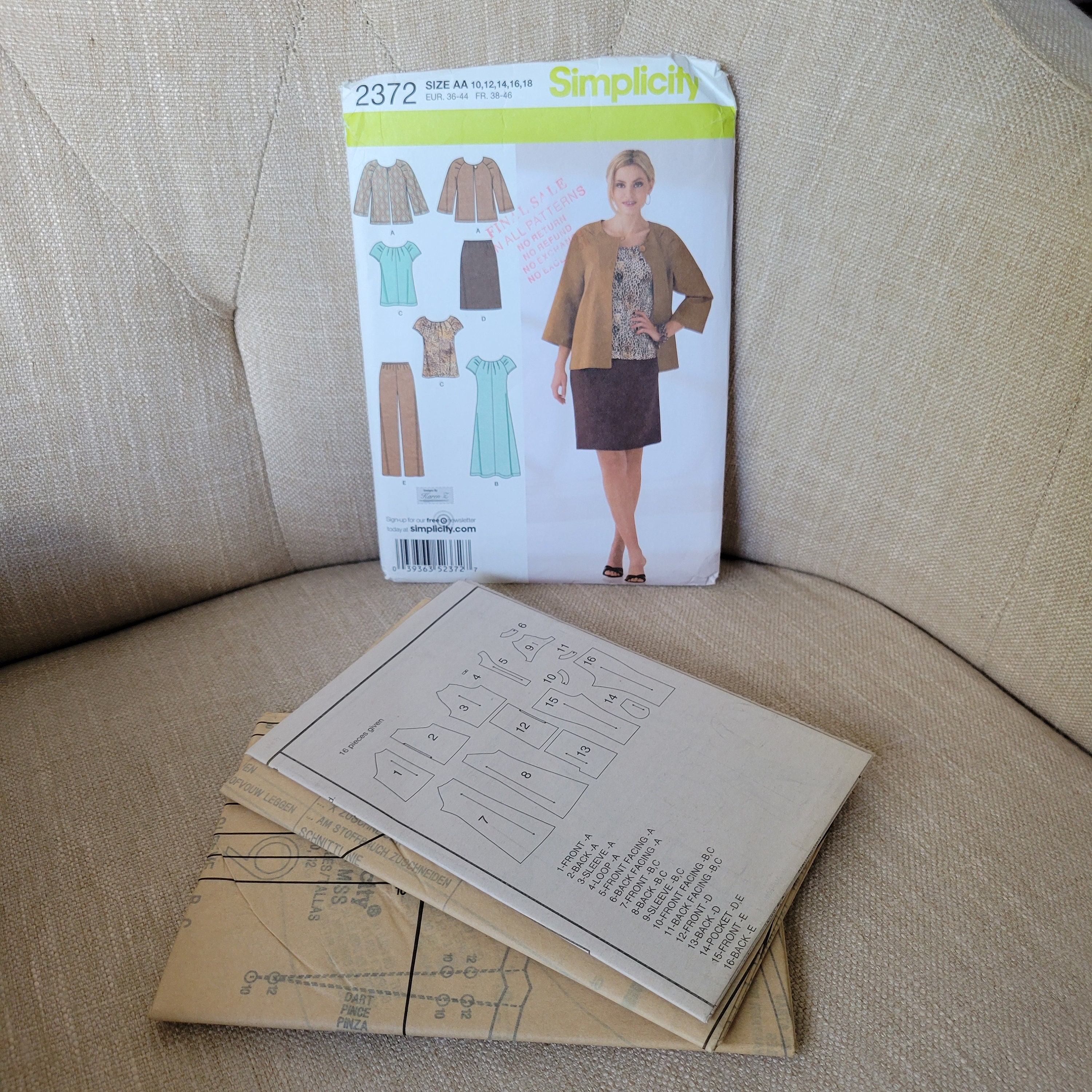 Simplicity Sewing Pattern 2372 New Sizes 10-18 Dress Skirt - Etsy