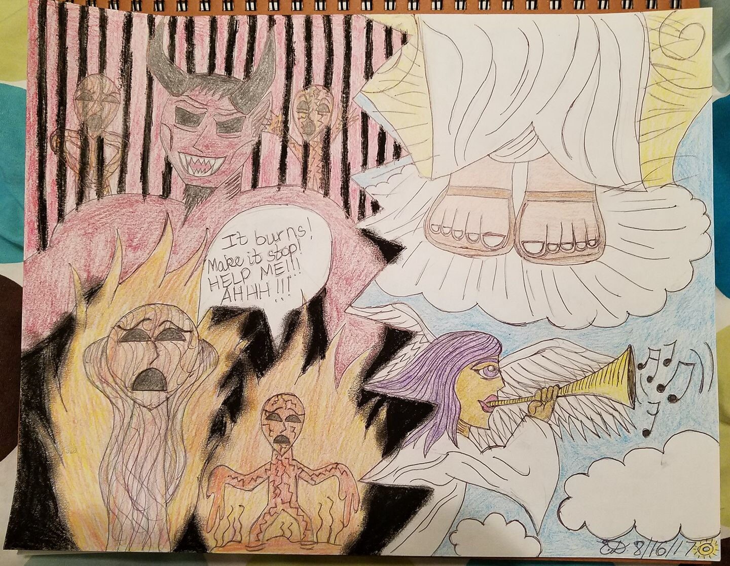 Heaven and Hell Comic Strip - Etsy