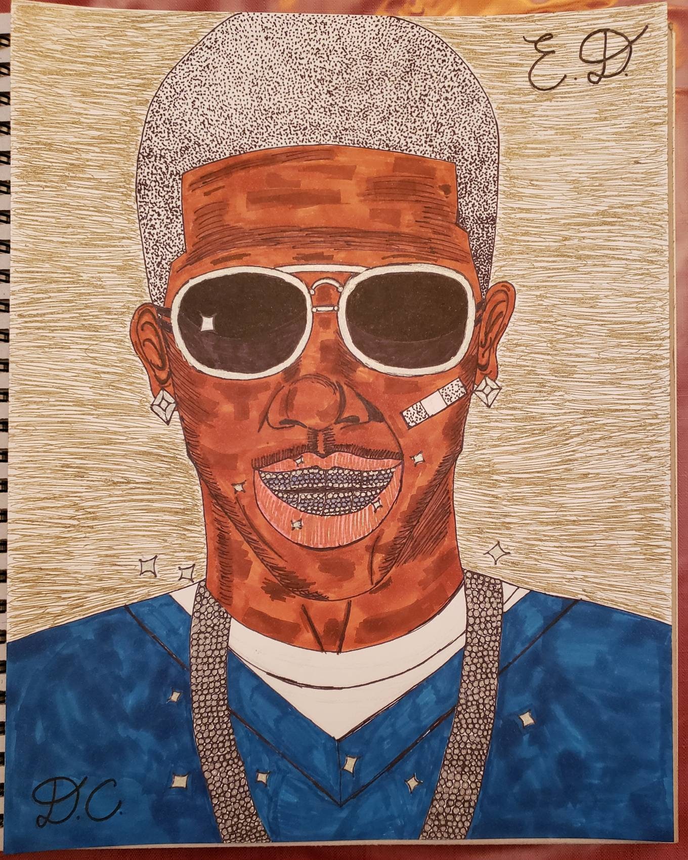Nelly Grillz Fan Art Portrait - Etsy