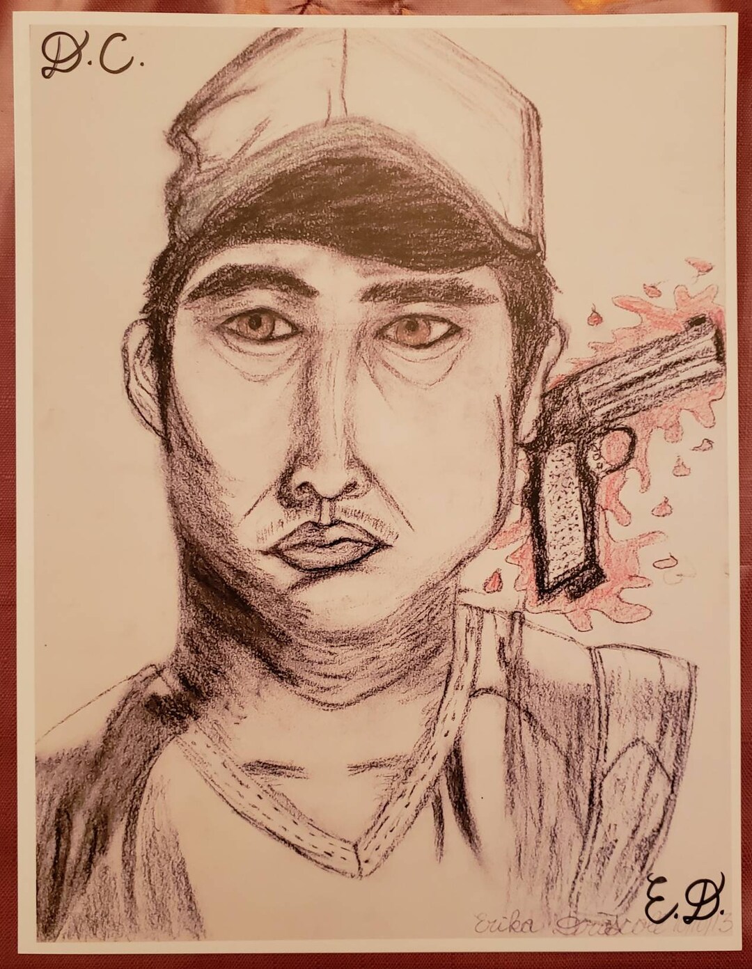 Glenn the Walking Dead Portrait Print - Etsy Canada