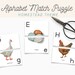 ABC Alphabet Cards Printable, Watercolor Nature Homestead Homeschool ...