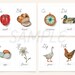 ABC Alphabet Cards Printable, Watercolor Nature Homestead Homeschool ...
