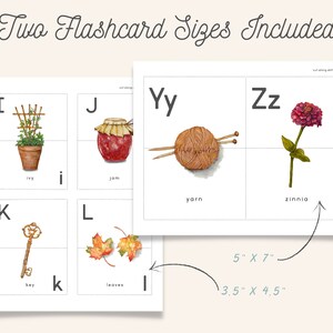 ABC Alphabet Match Puzzle Activity Printable, Watercolor Nature ...
