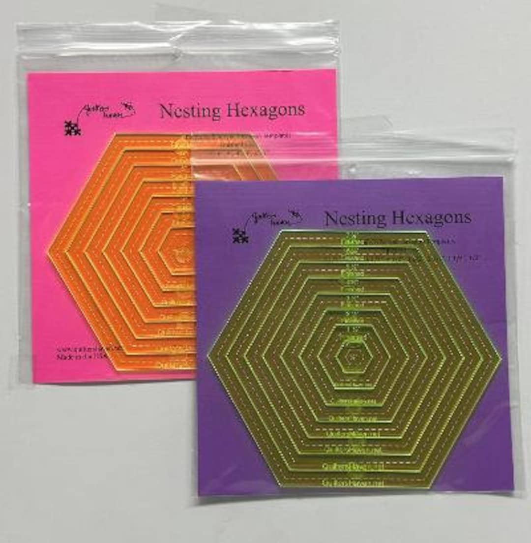 Nesting Hexagon Includes Set 1 and 2 for Quilters and Crafters - Etsy