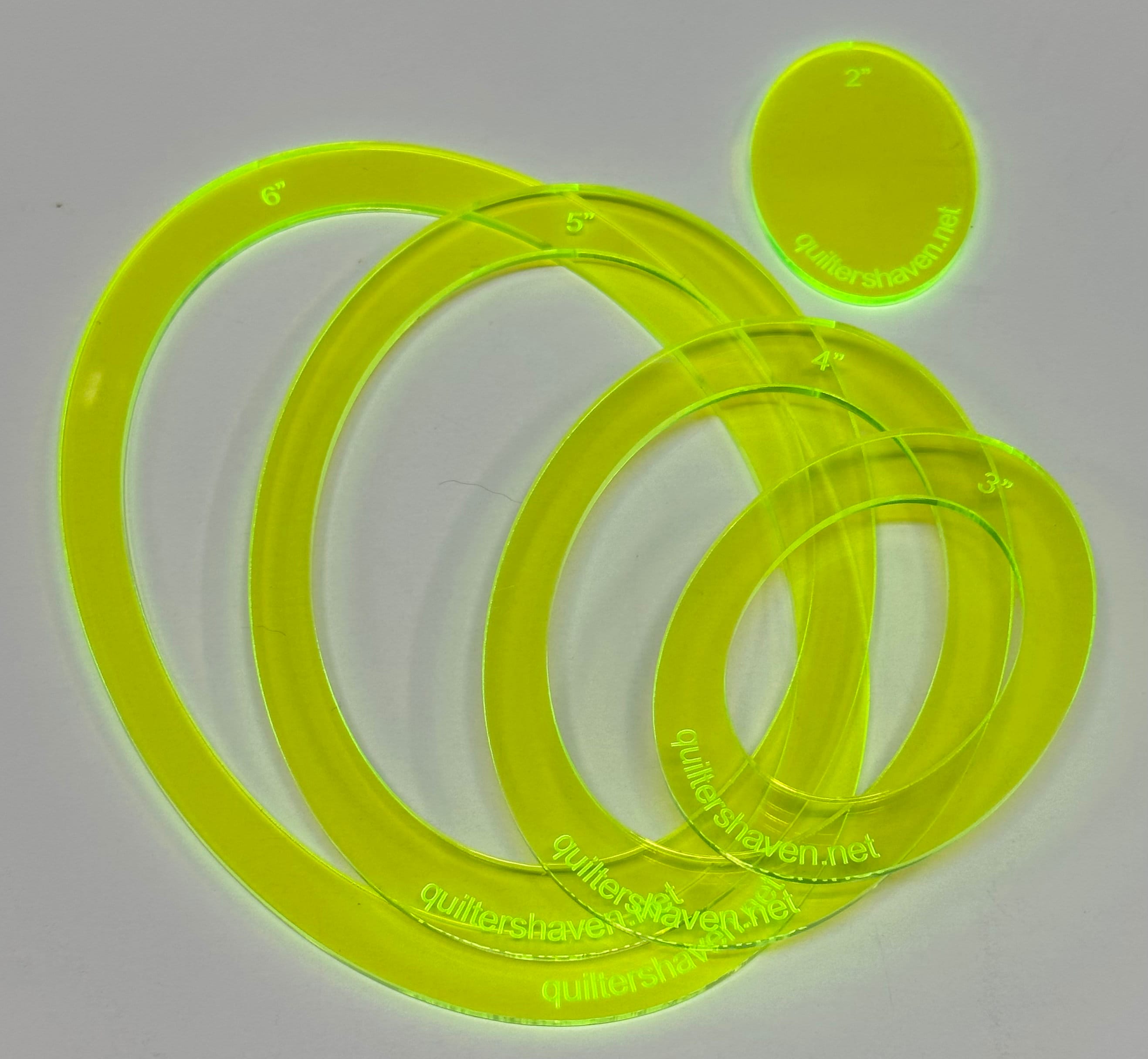 Hearts, Stars and Ovals Nesting Acrylic Templates for Quilters and ...