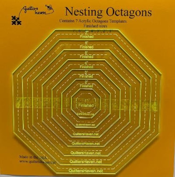 Nesting Octagons for Quilters and Crafters Set 1 - Etsy