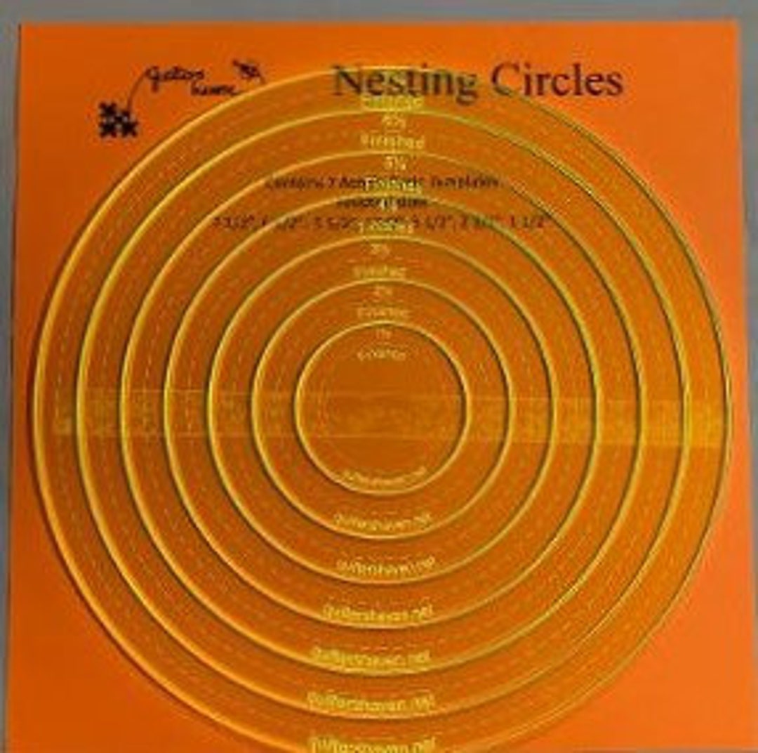 Nesting Circles for Quilters and Crafters Set #2 - Etsy
