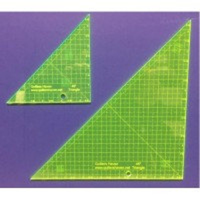 Quilters 45 -degree Triangle Templates 2 Pc Set - Etsy