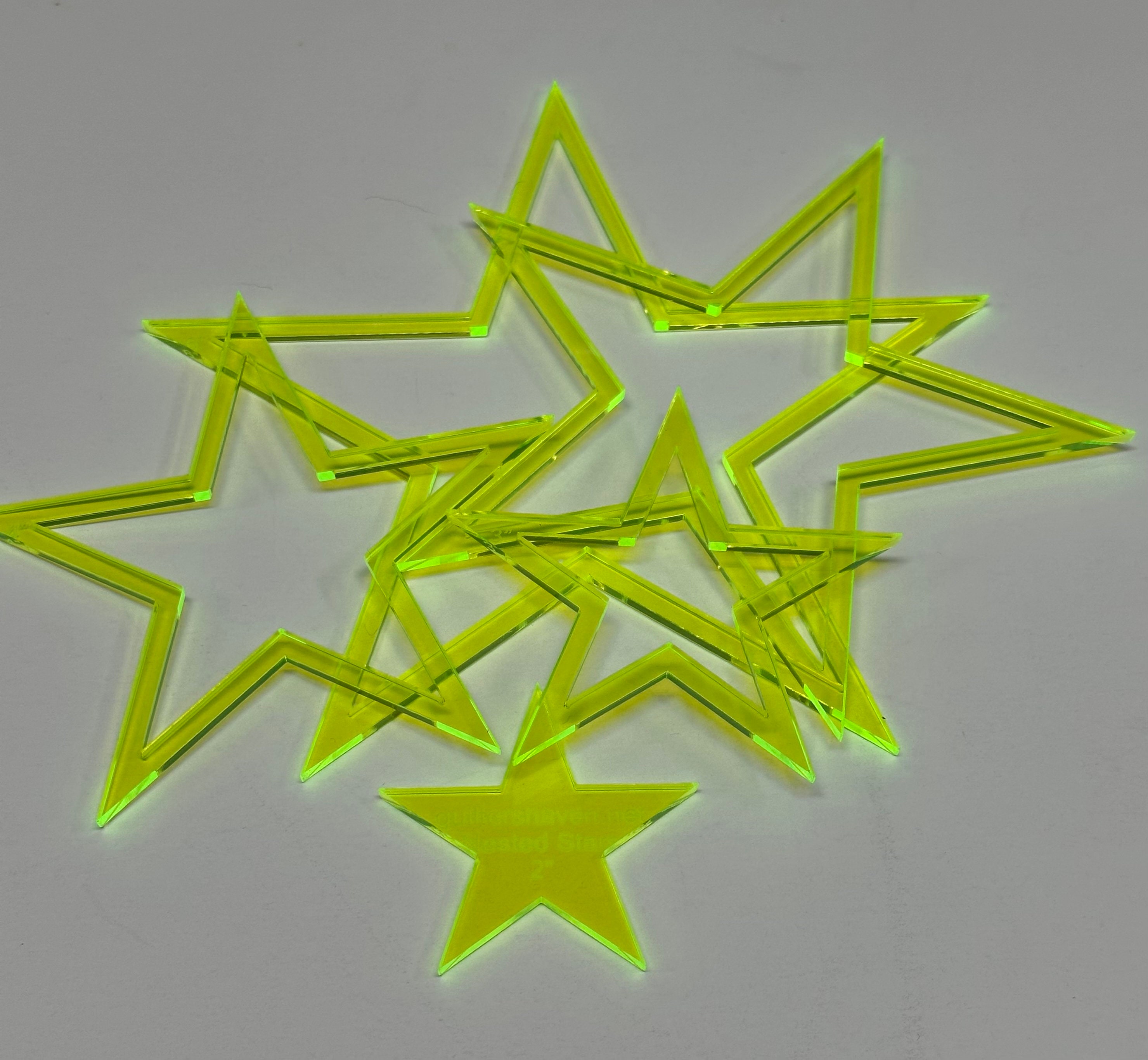Hearts, Stars and Ovals Nesting Acrylic Templates for Quilters and ...