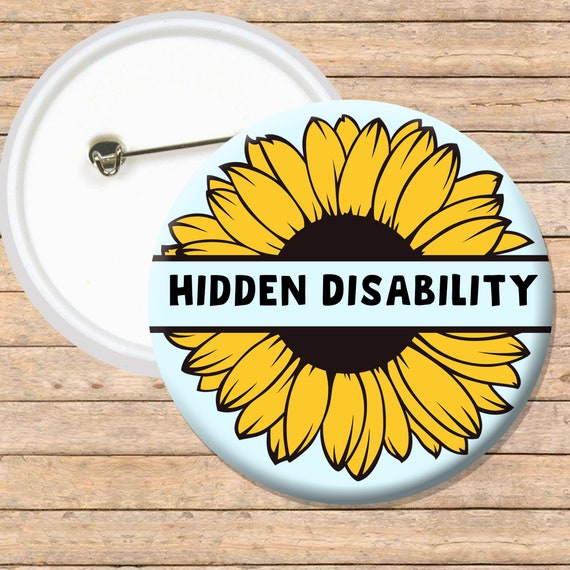 Hidden Disability Awareness Button Badge Etsy