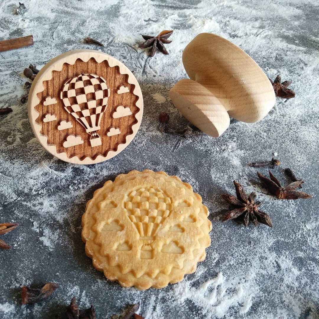 BALOON Stamp, Embossing Wood Stamp, Engraved Stamp by Laser - Etsy