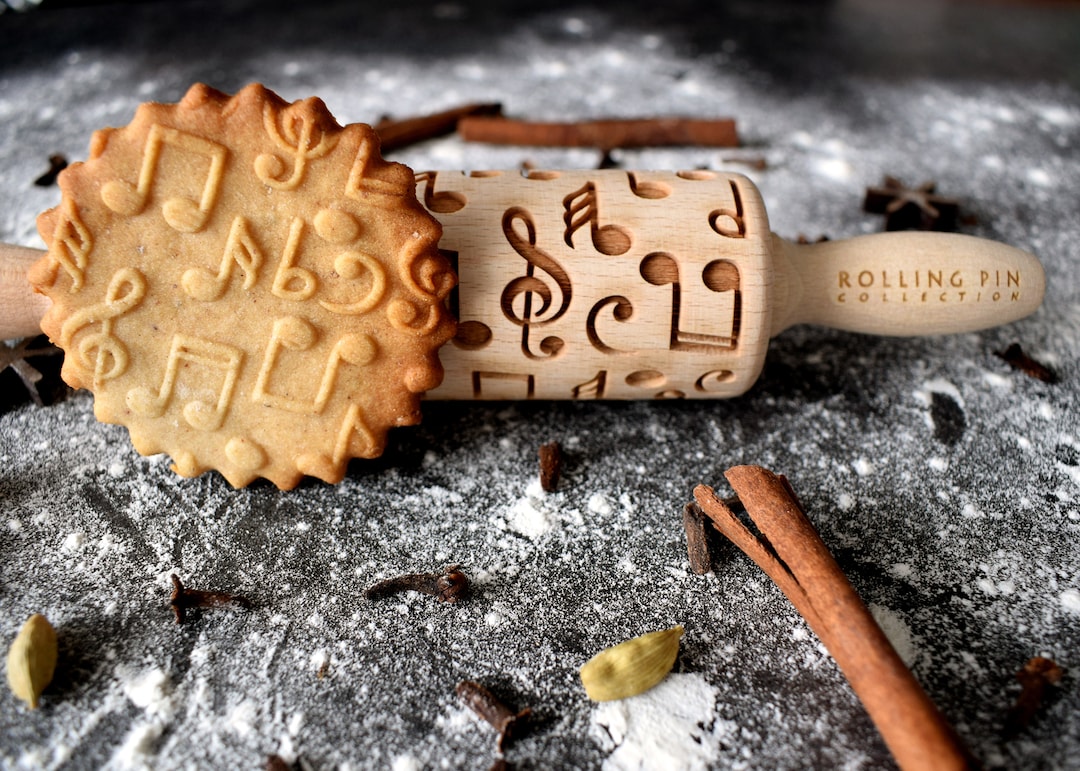 MUSIC Rolling Pin, Embossing Rolling Pin, Engraved Rolling Pin - Etsy