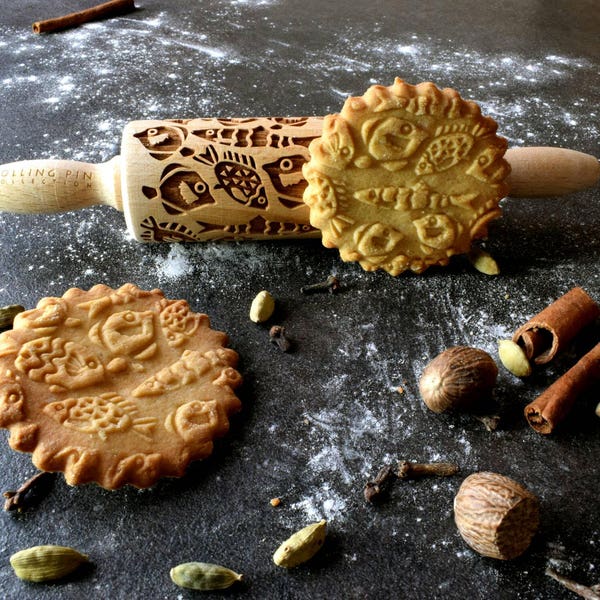 Embossed Rolling Pin - Etsy