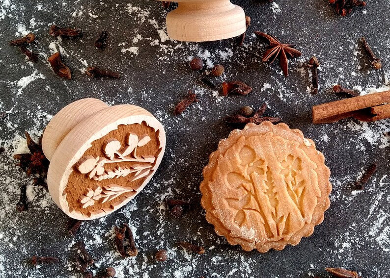 WILD FLOWERS Stamp, Embossing Wood Stamp, Engraved Stamp by Laser - Etsy