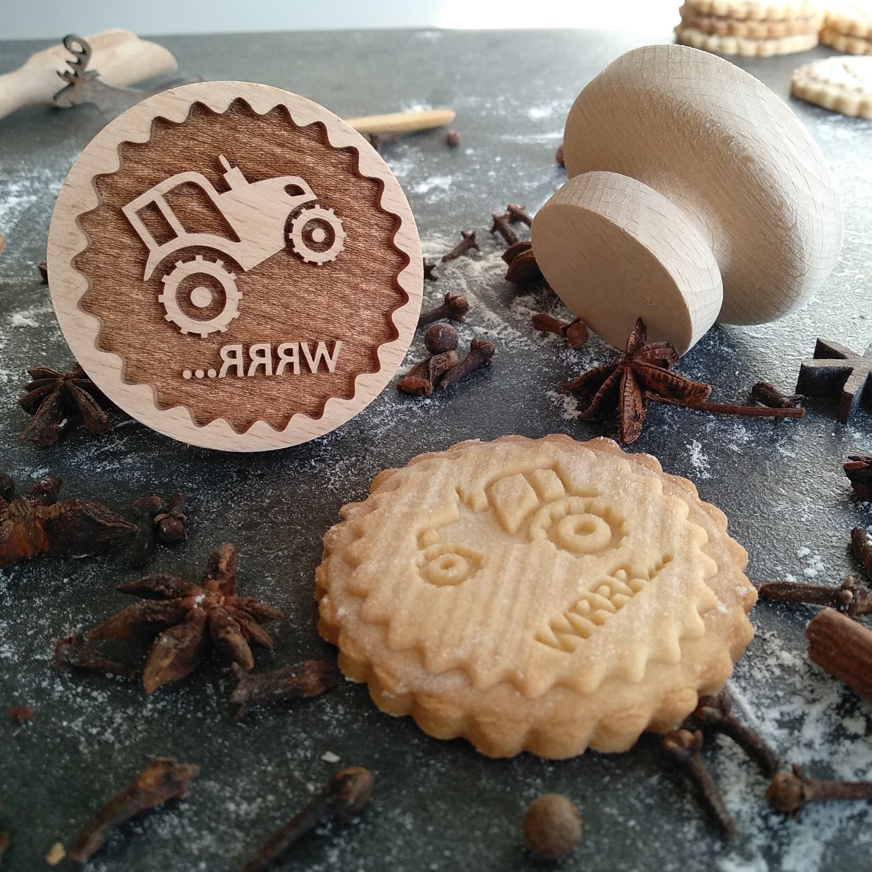 TRACTORS, Stamp, Embossing Wood Stamp, Engraved Stamp by Laser - Etsy