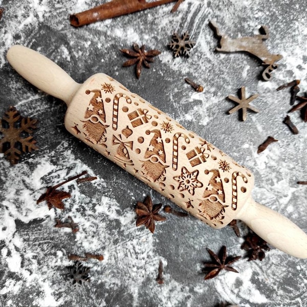 Rolling Pins With Patterns - Etsy