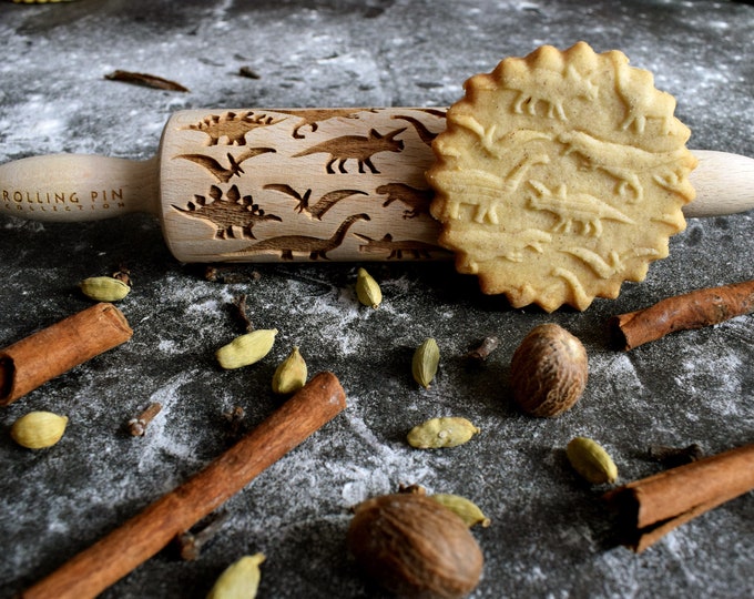 DINOSAUR Small Kids Rolling Pins Engraved Rolling Pin Gift - Etsy