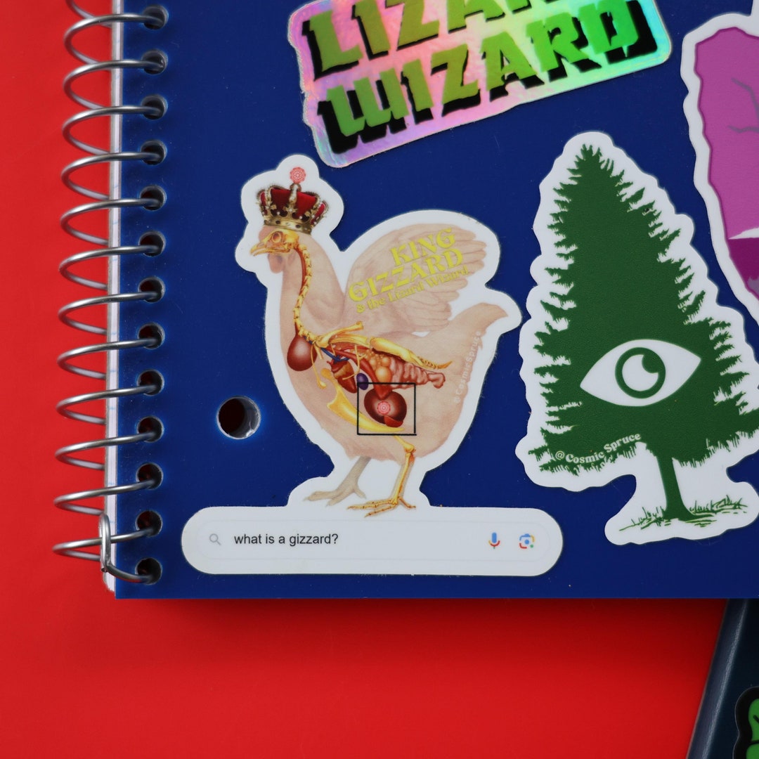 What is a Gizzard? King Gizzard Sticker - Etsy