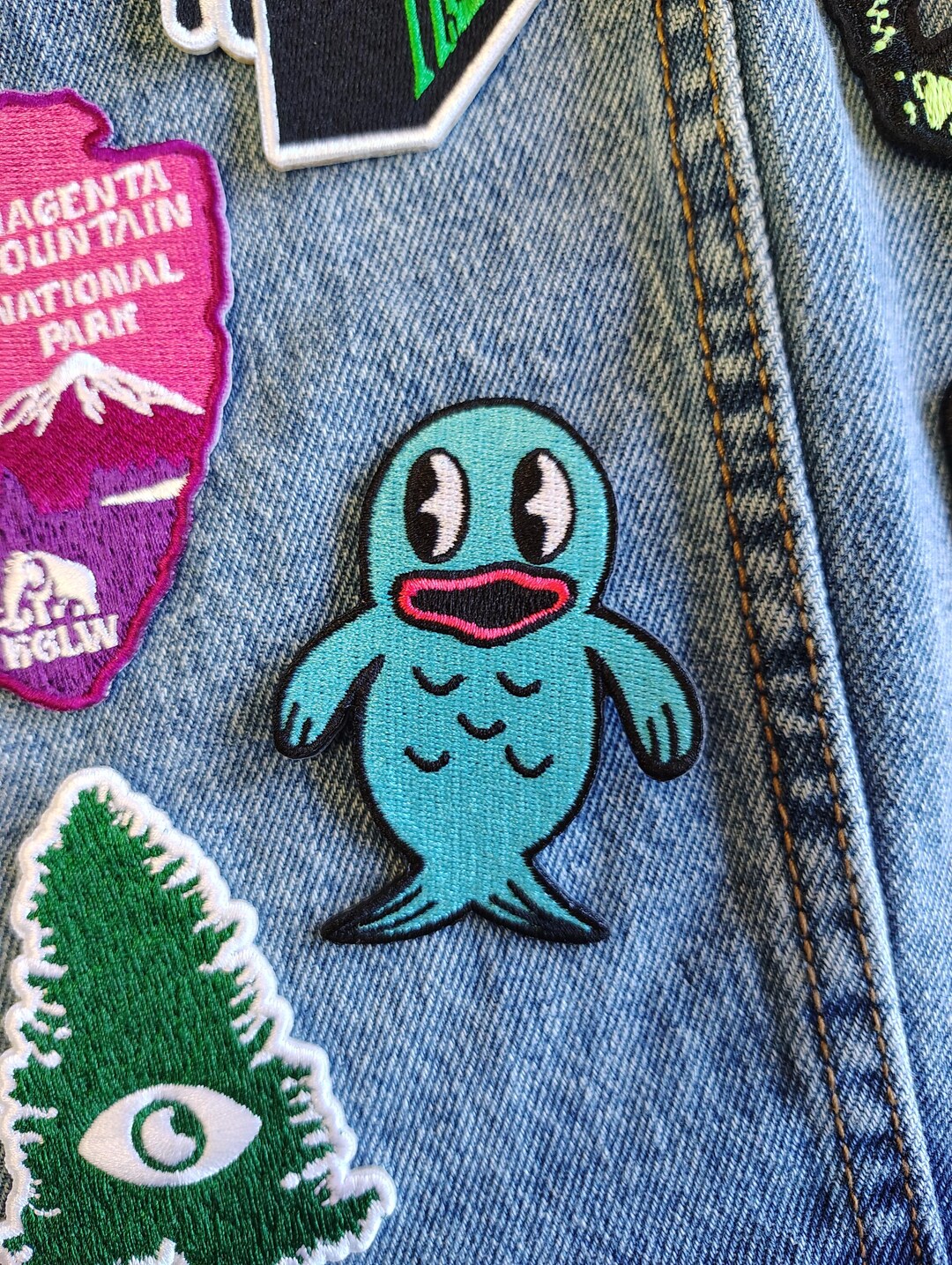 Blue Gizz Fish - King Gizzard & the Lizard Wizard Iron-on Patch - Etsy