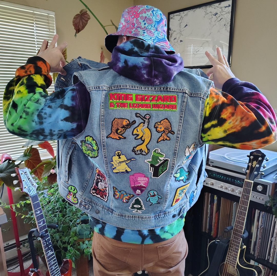 XL 9in King Gizzard & the Lizard Wizard Iron-on Patch - Etsy