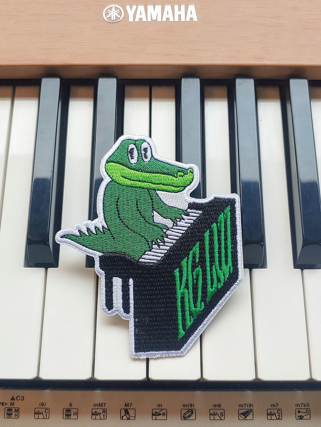 Gizzy Gator Playing Piano - King Gizzard & the Lizard Wizard Iron-on ...