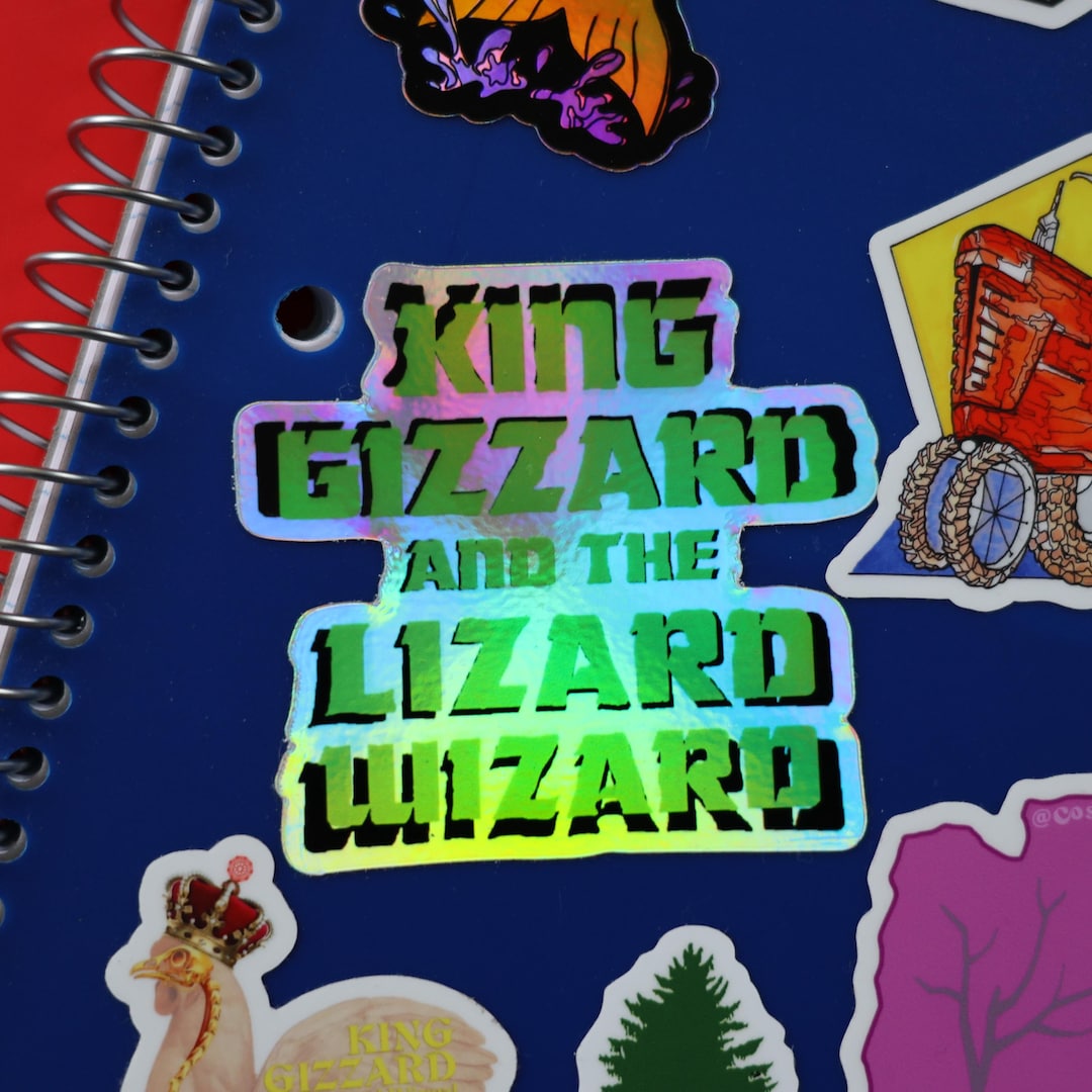 King Gizzard and the Lizard Wizard Holographic Sticker - Etsy