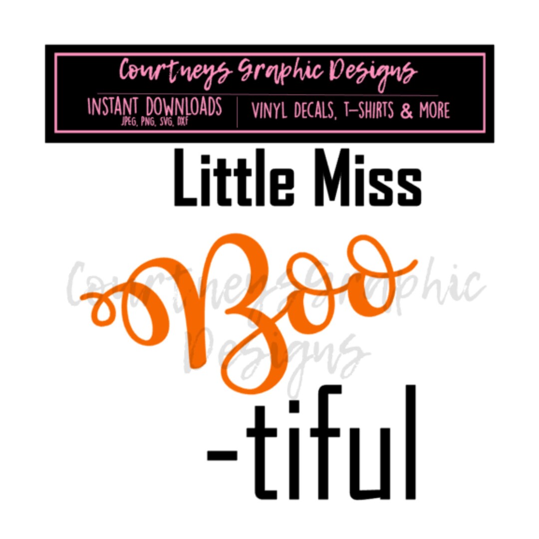 Little Miss Boo tiful les filles Halloween téléchargement - Etsy France