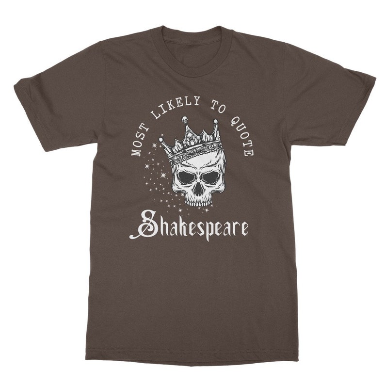 Shakespeare Book Club Bookish Shirt Poet Shirt Dark Academia Shirt ...