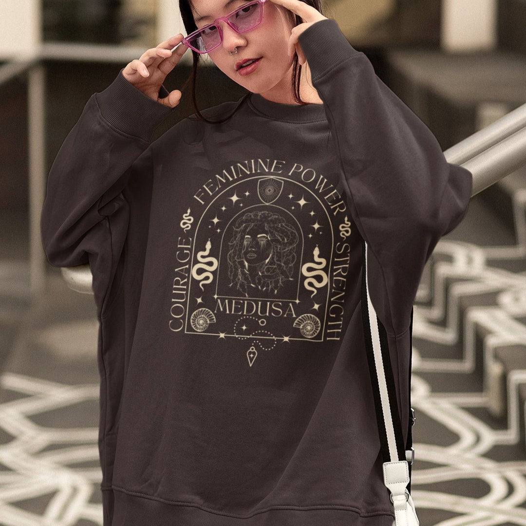 Medusa Shirt Ancient Greek Mythology Plus Size Dark Academia Clothing ...