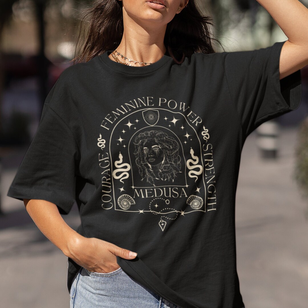 Medusa Shirt Ancient Greek Mythology Art Dark Academia Clothing Greek ...