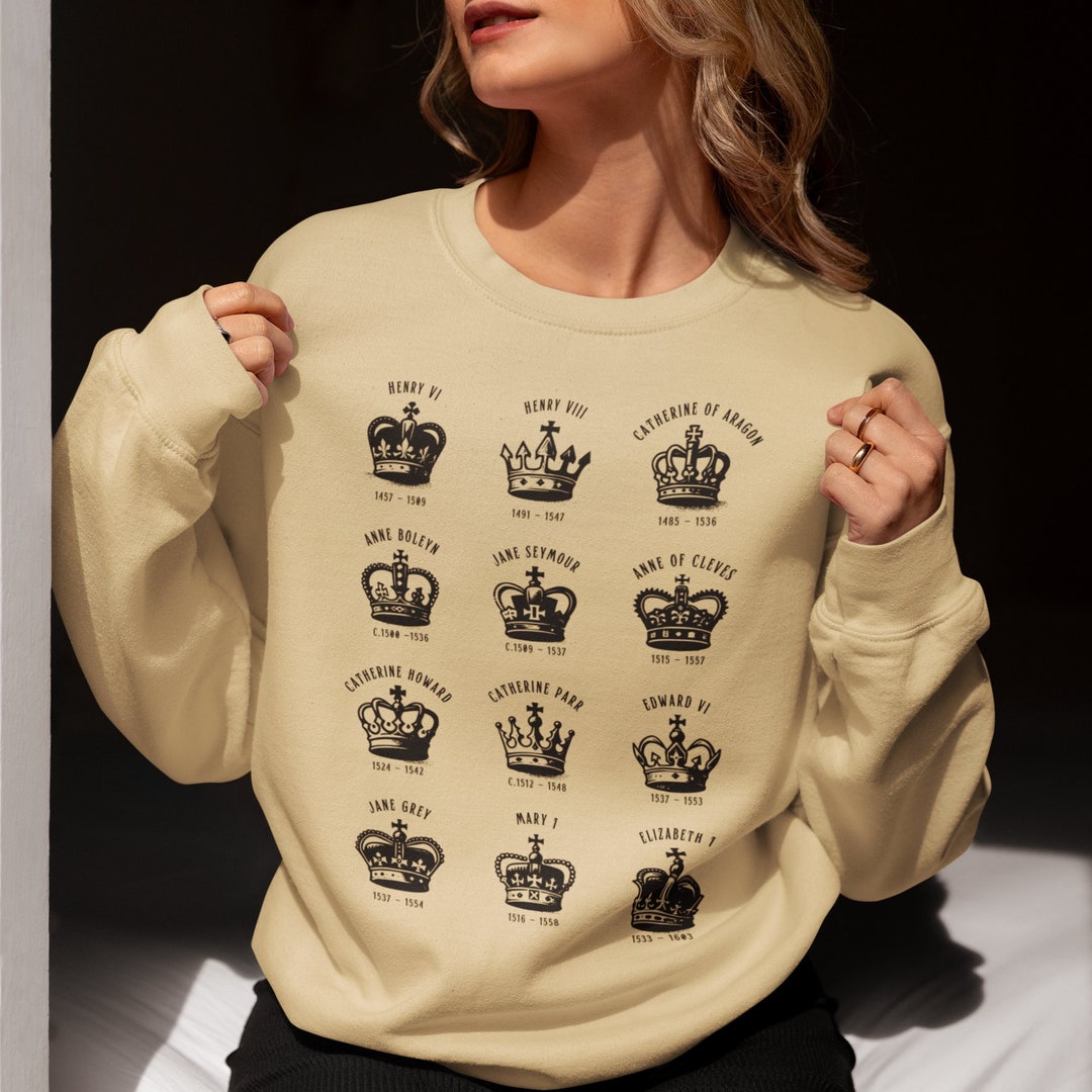 Anne Boleyn Shirt Tudor Sweatshirt Royalty Core Sweater Dark Academia ...