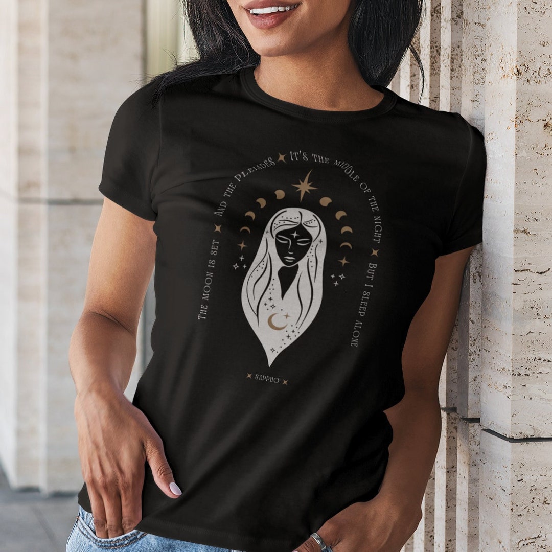 Camisa de arte sáfico Sutil Orgullo Queer Camisa Academia ligera ...