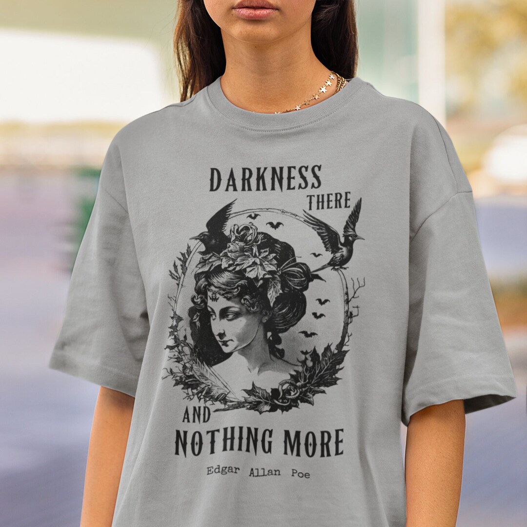 Edgar Allan Poe Nevermore Gothic Clothes Dark Academia Shirt Memento ...