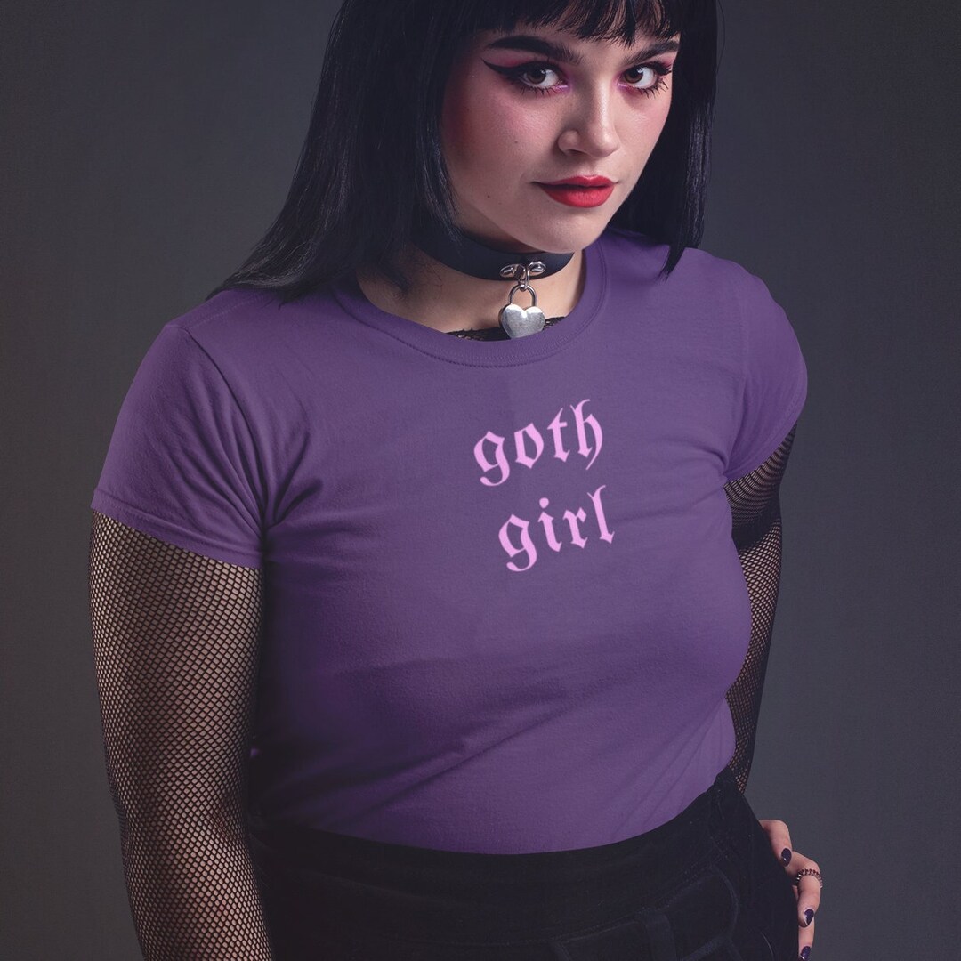 Pastel Goth Camisa Mall Goth Ropa Plus Tamaño Goth Pastel Goth Moda Top ...