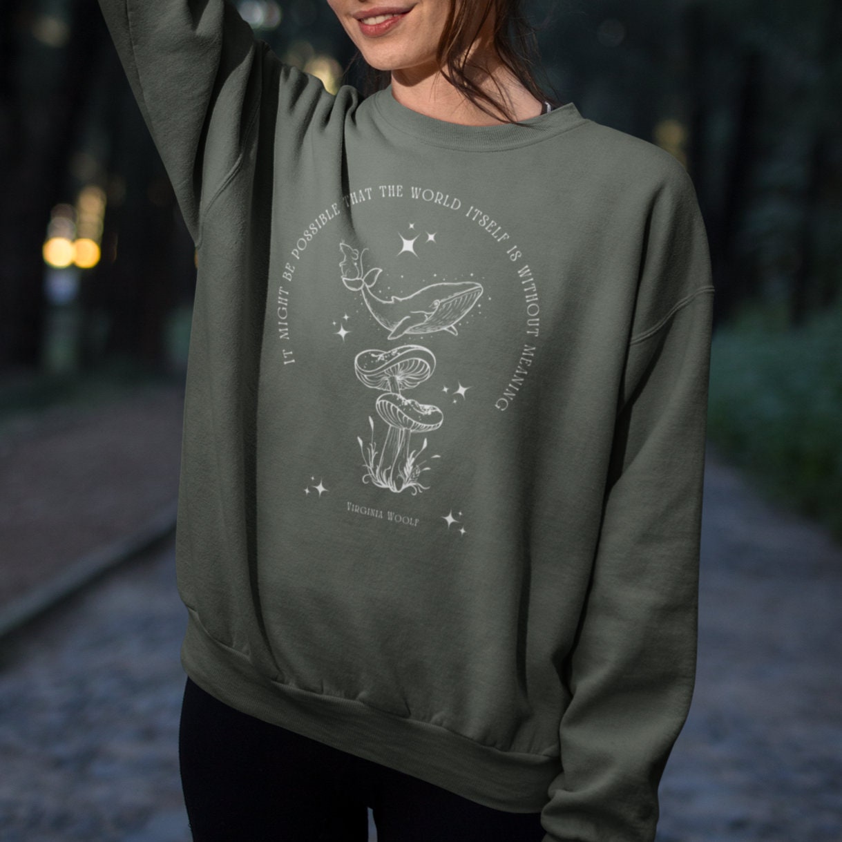 Dark Academia Sweatshirt Dreamcore Mori Kei Mushroom Shirt Weirdcore ...