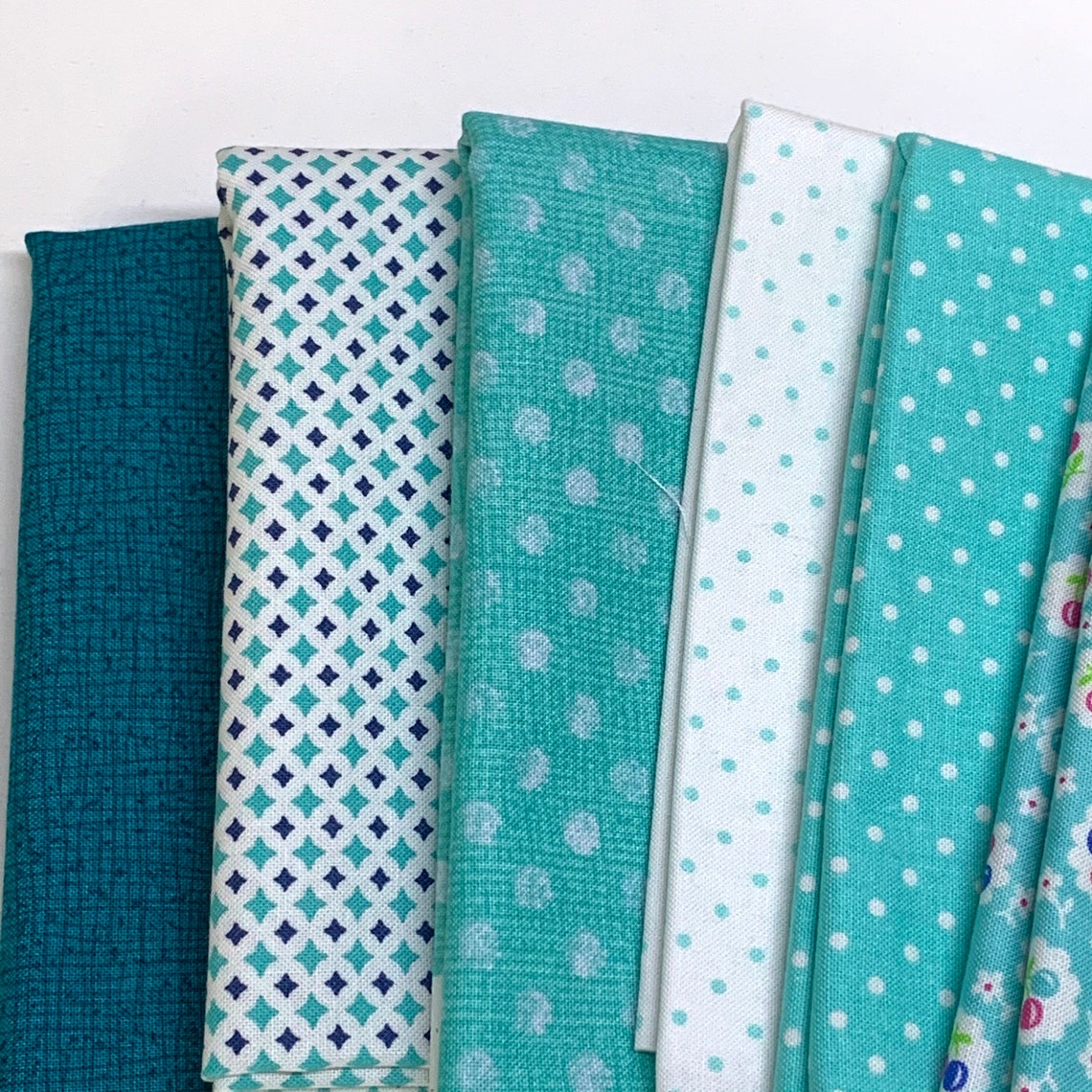 Aqua and Turquoise Fat Quarter Bundle | Etsy