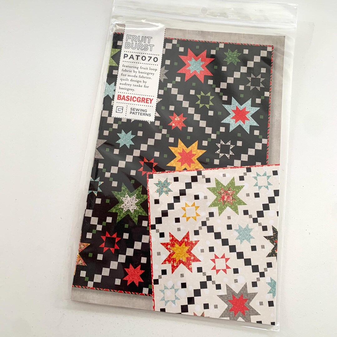 Fruit Burst Quilt Pattern - Fat Quarter Pattern - BG PAT070 Basic Grey - Etsy