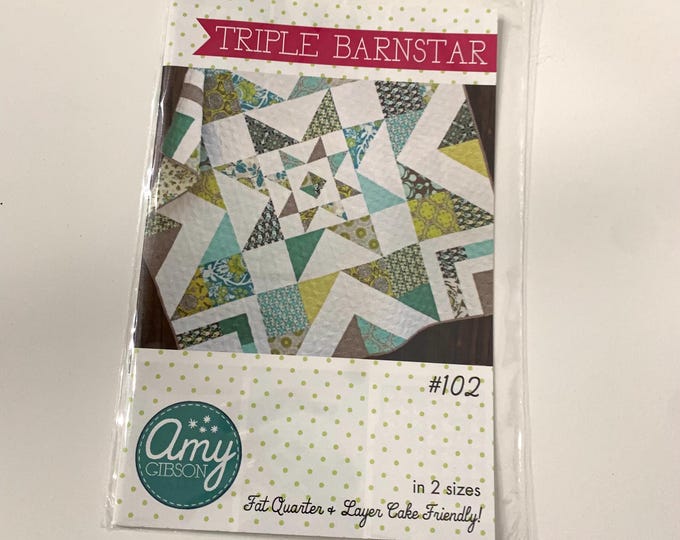 Triple Barnstar Quilt Pattern Amy Gibson AG102 - Etsy India