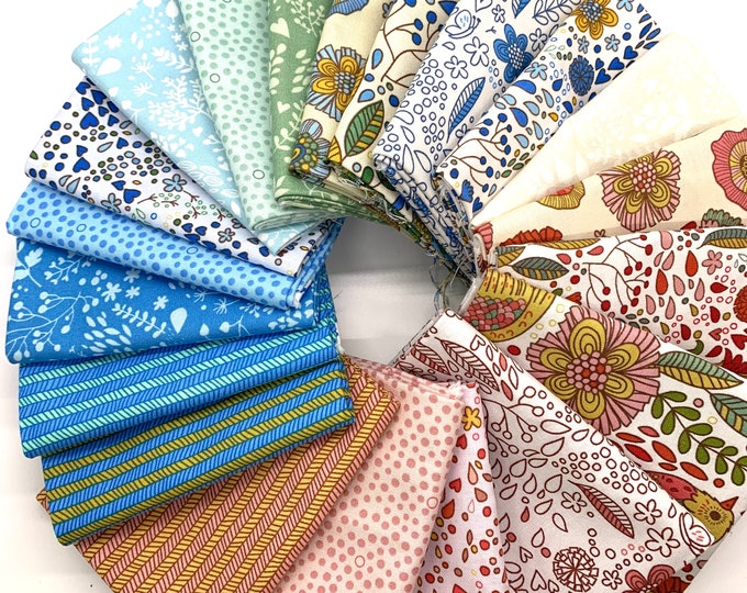 Bird Song Fat Quarter Bundle - Pat Sloan - Benartex - Etsy