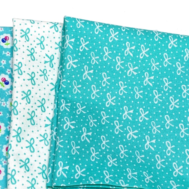 Aqua and Turquoise Fat Quarter Bundle | Etsy