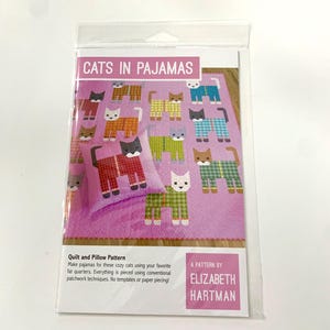 Cats in Pajamas Quilt Pattern - EH 074 Patterns by Elizabeth Hartman - Etsy