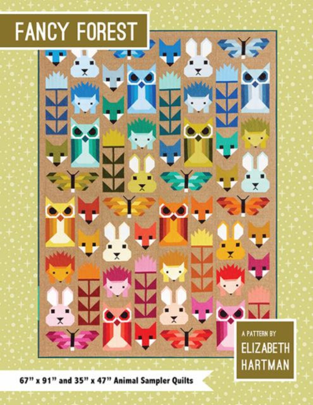 Fancy Forest Quilt Pattern - EH 023 Patterns by Elizabeth Hartman - Etsy