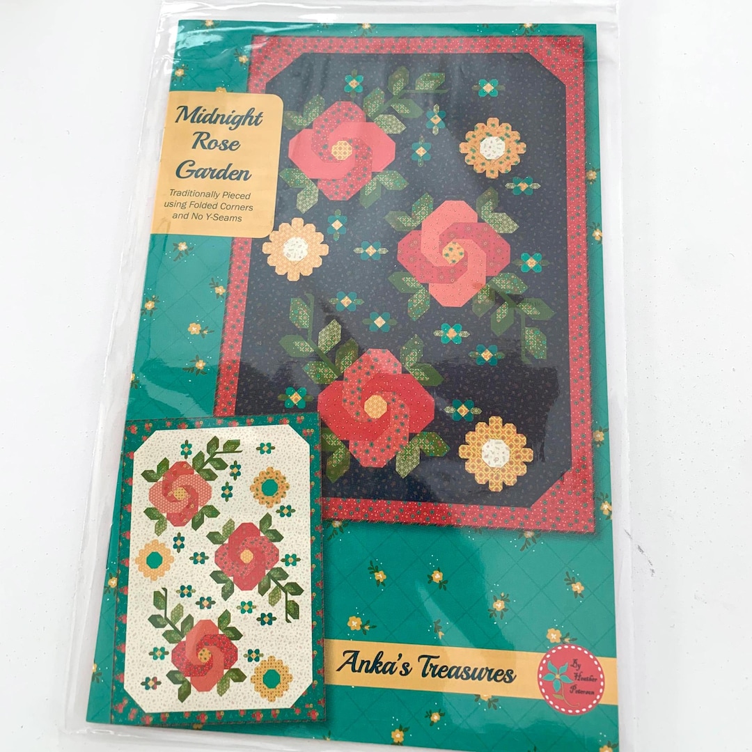 Midnight Rose Garden Quilt Pattern - Heather Peterson - ANK 348 Ankas ...