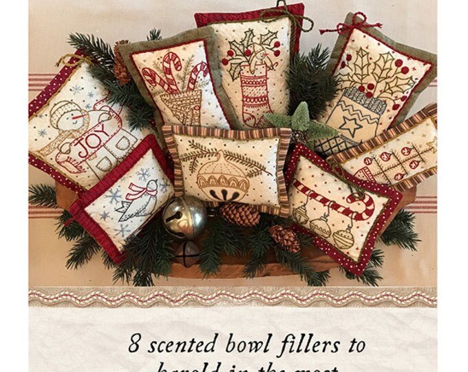 Scented Christmas Bowlies Pattern - KS 1816 Kathy Schmitz - Embroidery ...