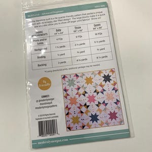 Starshine Quilt Pattern - MM 008 Modernly Morgan - Modern Quilt Pattern ...