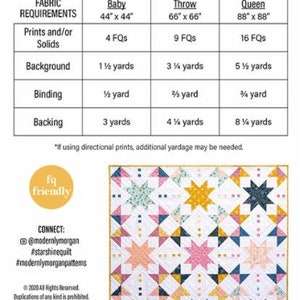 Starshine Quilt Pattern - MM 008 Modernly Morgan - Modern Quilt Pattern ...